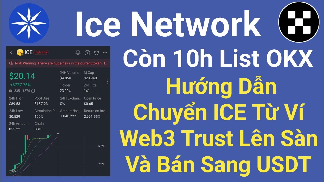ICE Network Còn 10h List OKX + Hướng Dẫn Chuyển ICE Từ Ví Web3 Trust ...