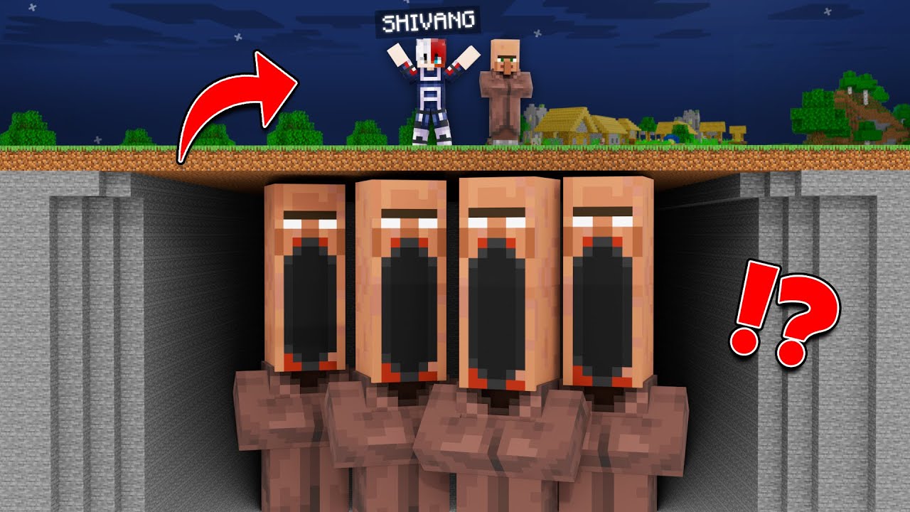 WE FOUND SCARY VILLAGERS UNDERGROUND IN MINECRAFT…😱 - YouTube