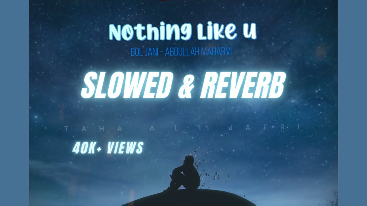 JANI & Abdullah Maharvi - nothing like u | Prod. by UMAIR (Slow and ...