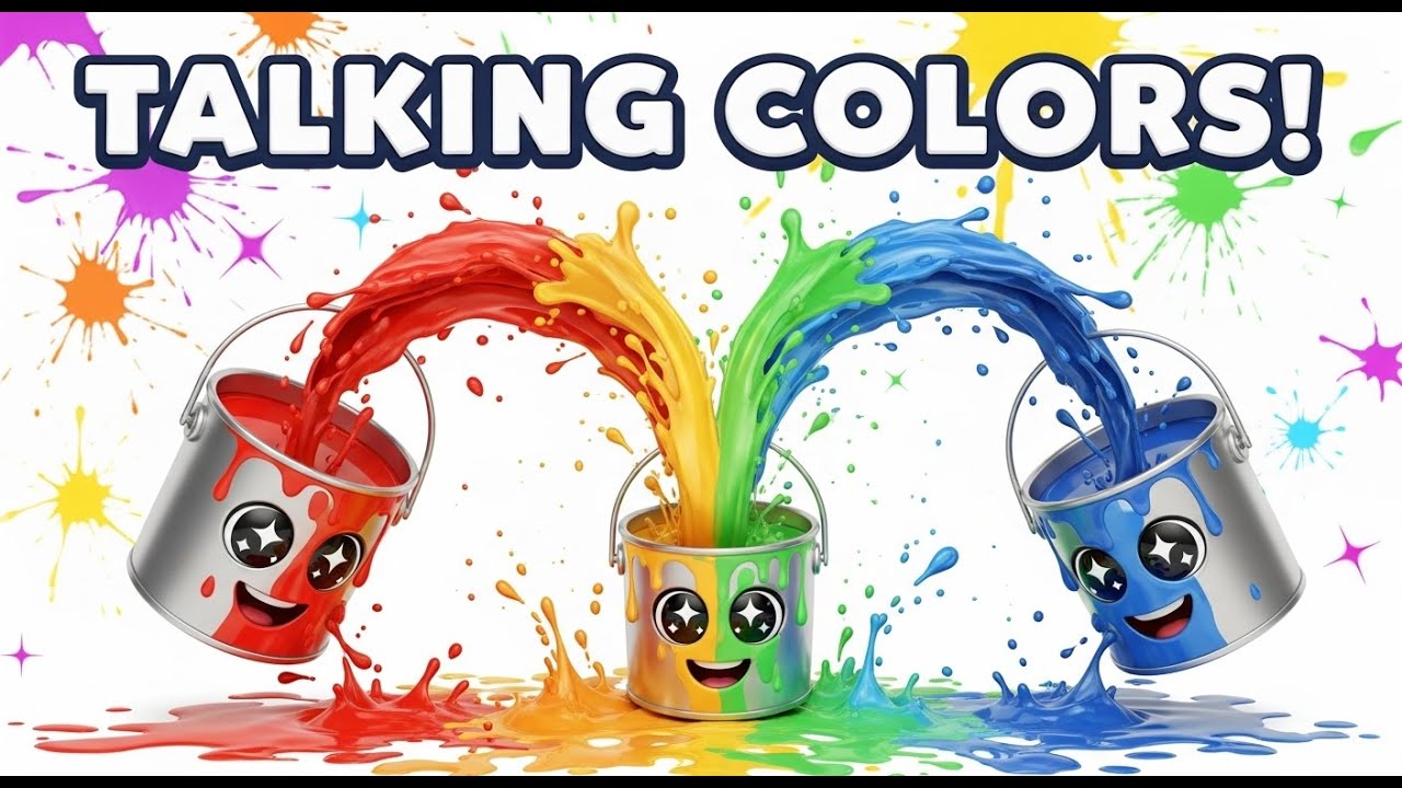 Learn Colors with Talking Paint Buckets 🪣🗣️🌈 | Fun Educational Video ...