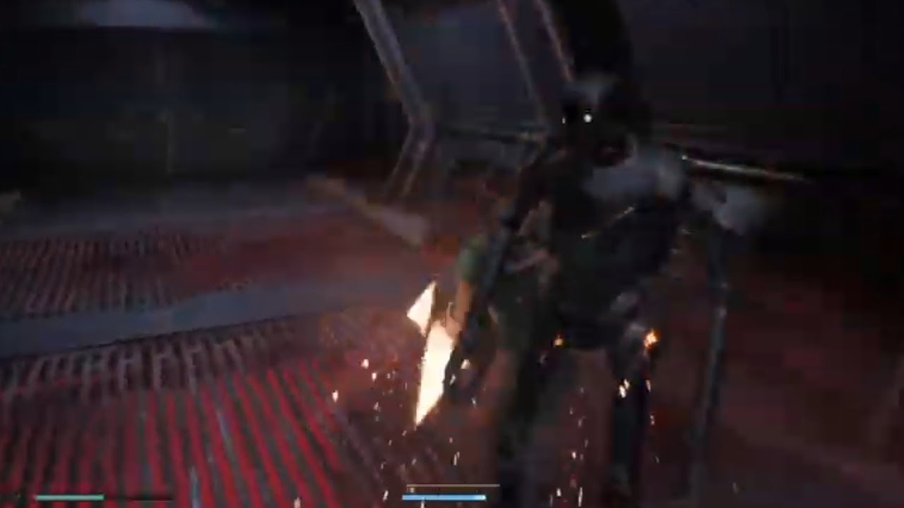 Star Wars Jedi Fallen Order: Security Droid boss fight - YouTube