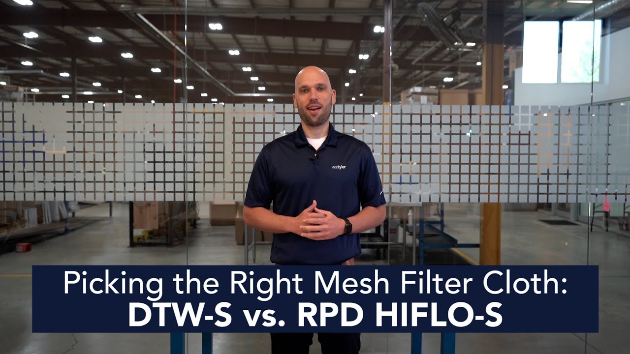 Picking the Right Mesh Filter Cloth: DTW-S vs. RPD HIFLO-S - YouTube