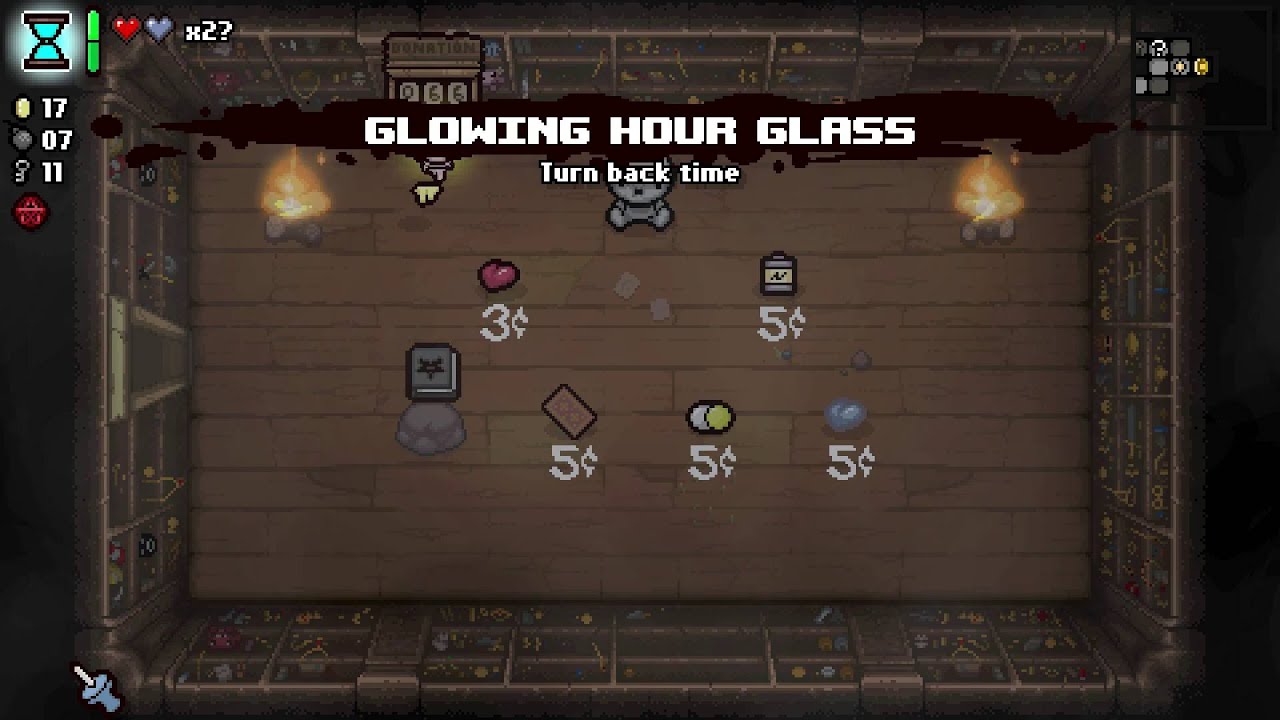 Glowing Hourglass Exploit - The Binding of Isaac: Afterbirth - YouTube