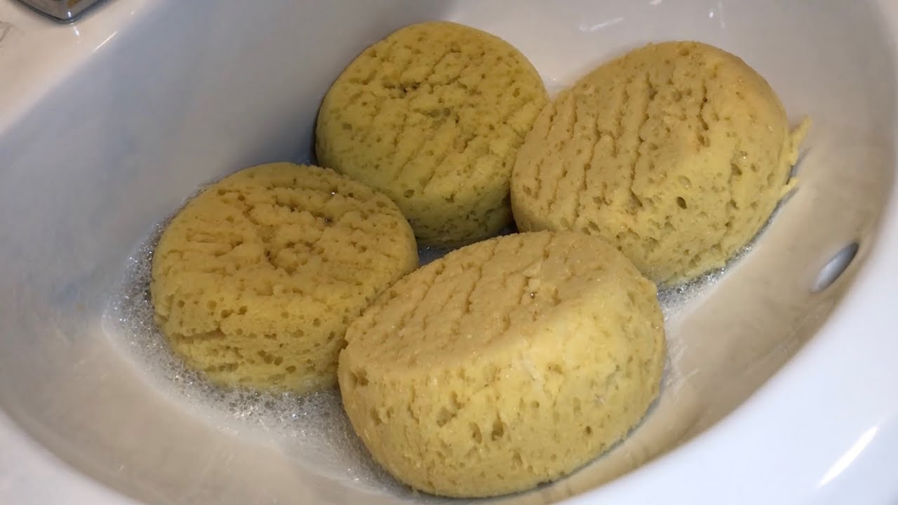 ASMR - bubbly sponge squeezing - YouTube
