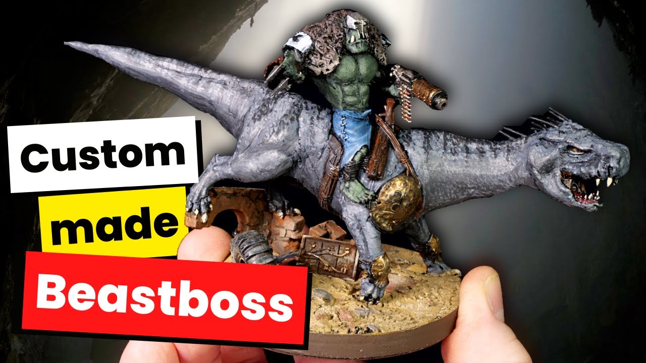 Kitbashing a custom Ork Beastboss on Squigosaur! - YouTube