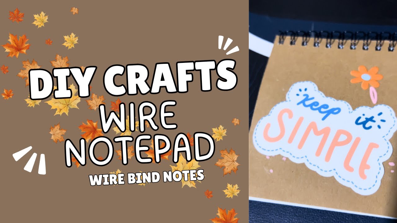 DIY Paper Crafts - My Attempt With Wire Binding Notepads! - YouTube