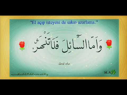 El açıp isteyeni de sakın azarlama