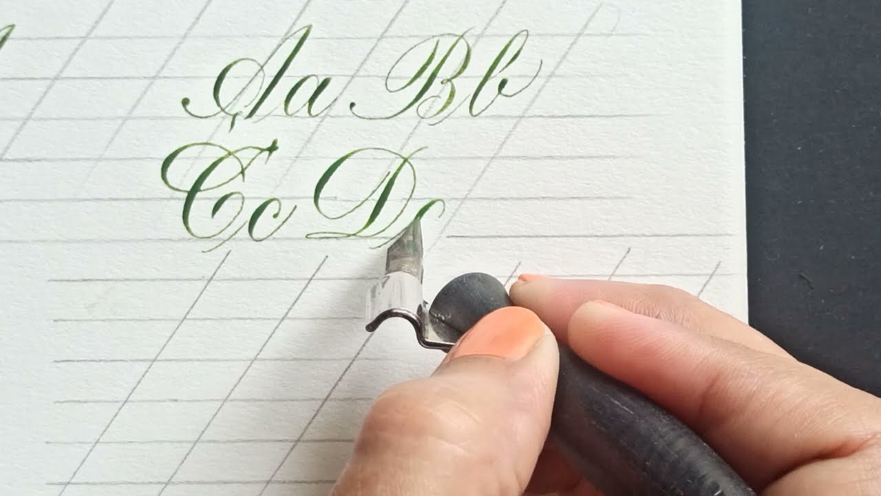 How to write Copperplate Alphabets / Most Satisfying Video - YouTube