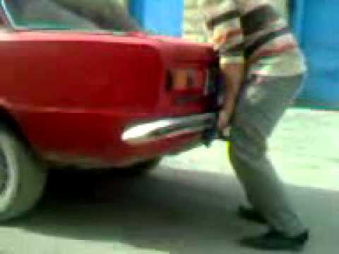 man vs car Ruslan Ucar,Azerbaijan