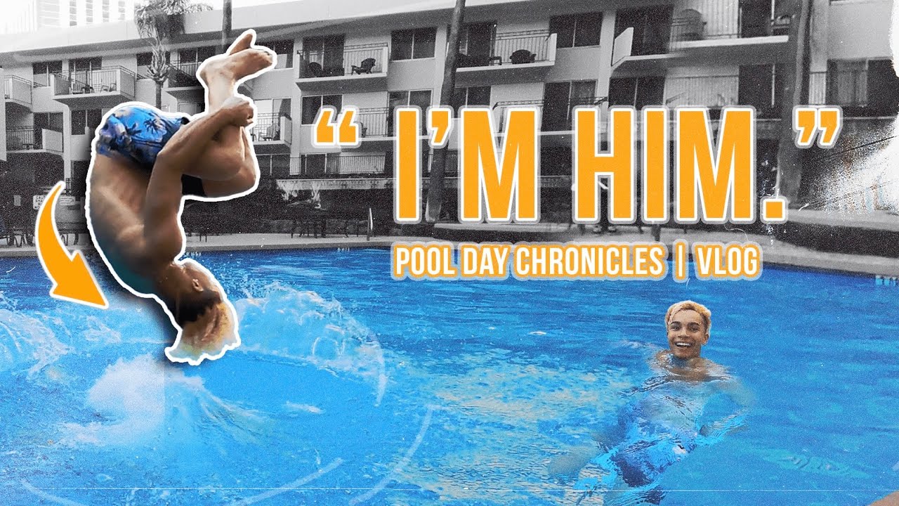 learning how to BACKFLIP into a POOL! | arizona pool day vlog ! - YouTube