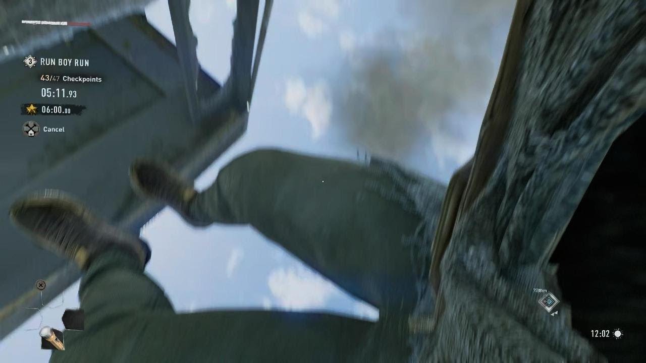 Dying Light 2 run boy run challenge running round the water section sub ...