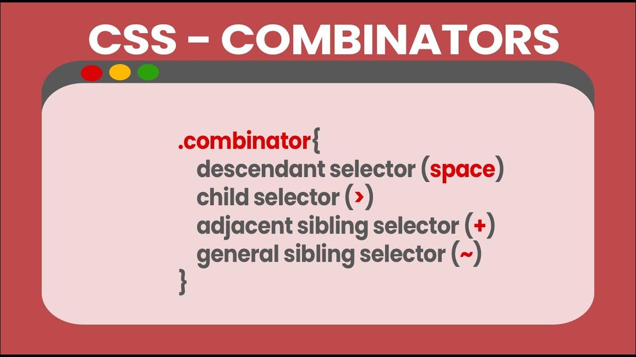 CSS Combinators Explained (Child, Sibling & Descendant Selectors) Lesson 19 - YouTube