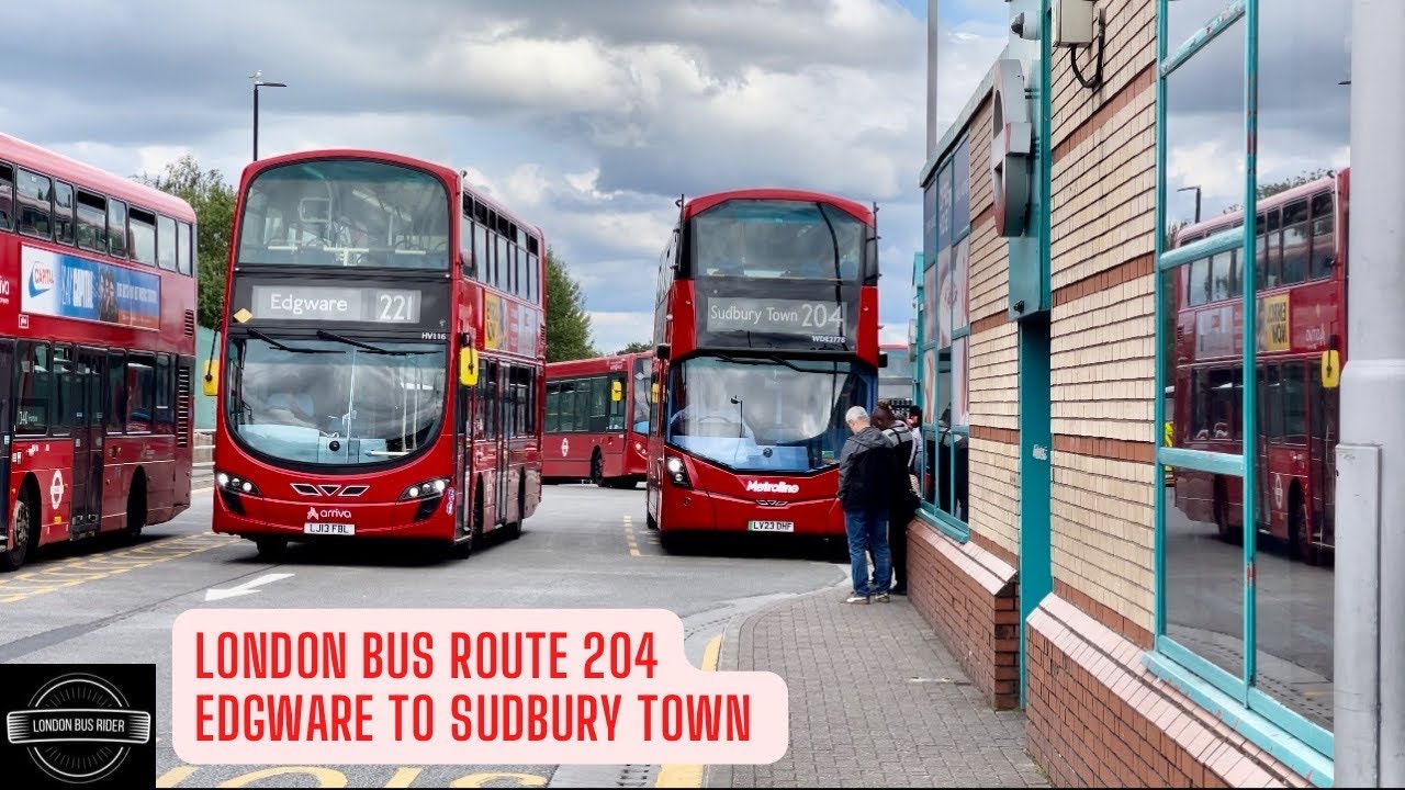 Exploring West London: Edgware to Sudbury on London Bus 204 - YouTube