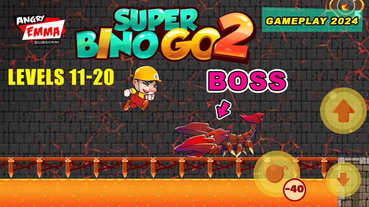 Super Bino Go 2 - Levels 11-20 + BOSS - YouTube