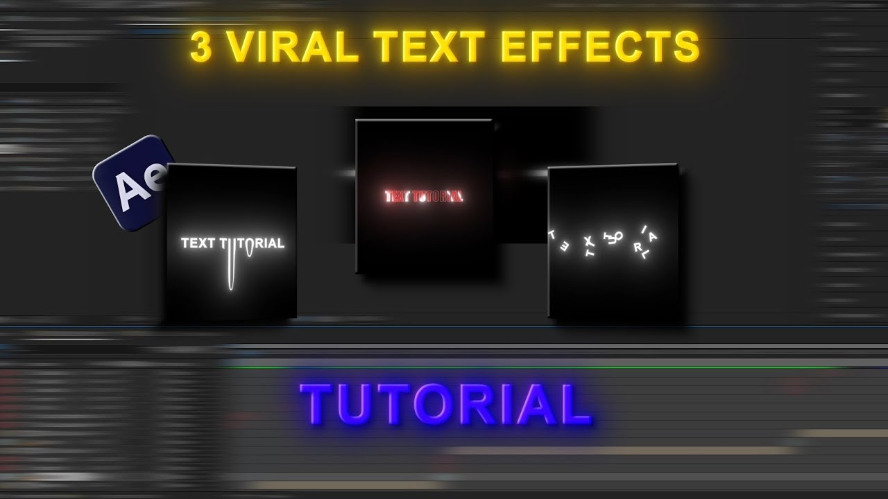 Top 3 Viral Text Effects Tutorial In After Effects | Text Tutorial | - YouTube