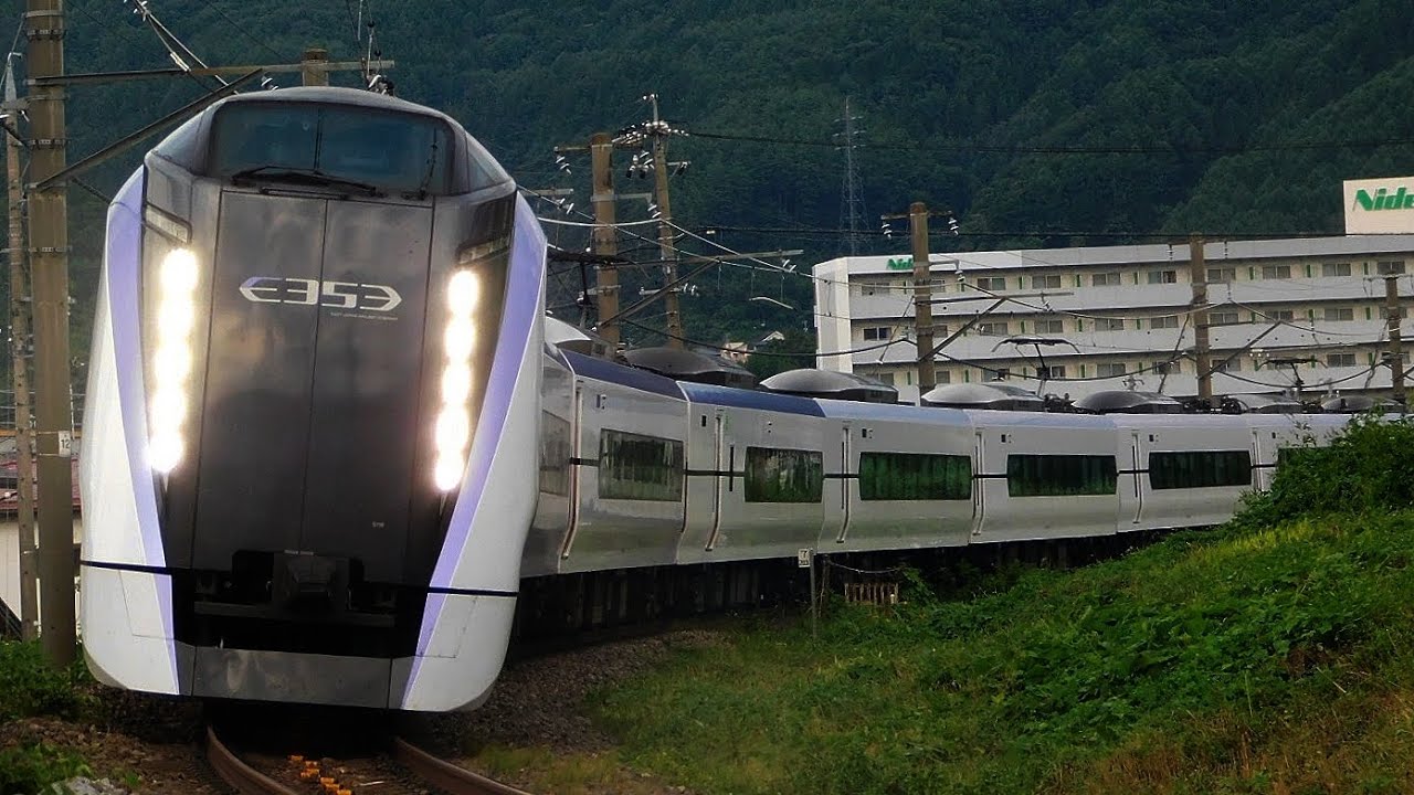 E353系松本行き 下諏訪カーブ通過 - YouTube