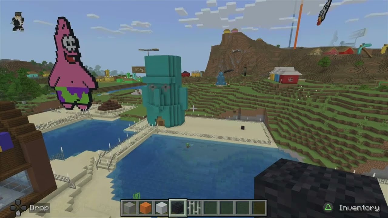 فلم ماين كرافت:ولكن بنيت شخصية شفيق سبونج بوب |Minecraft movie ...