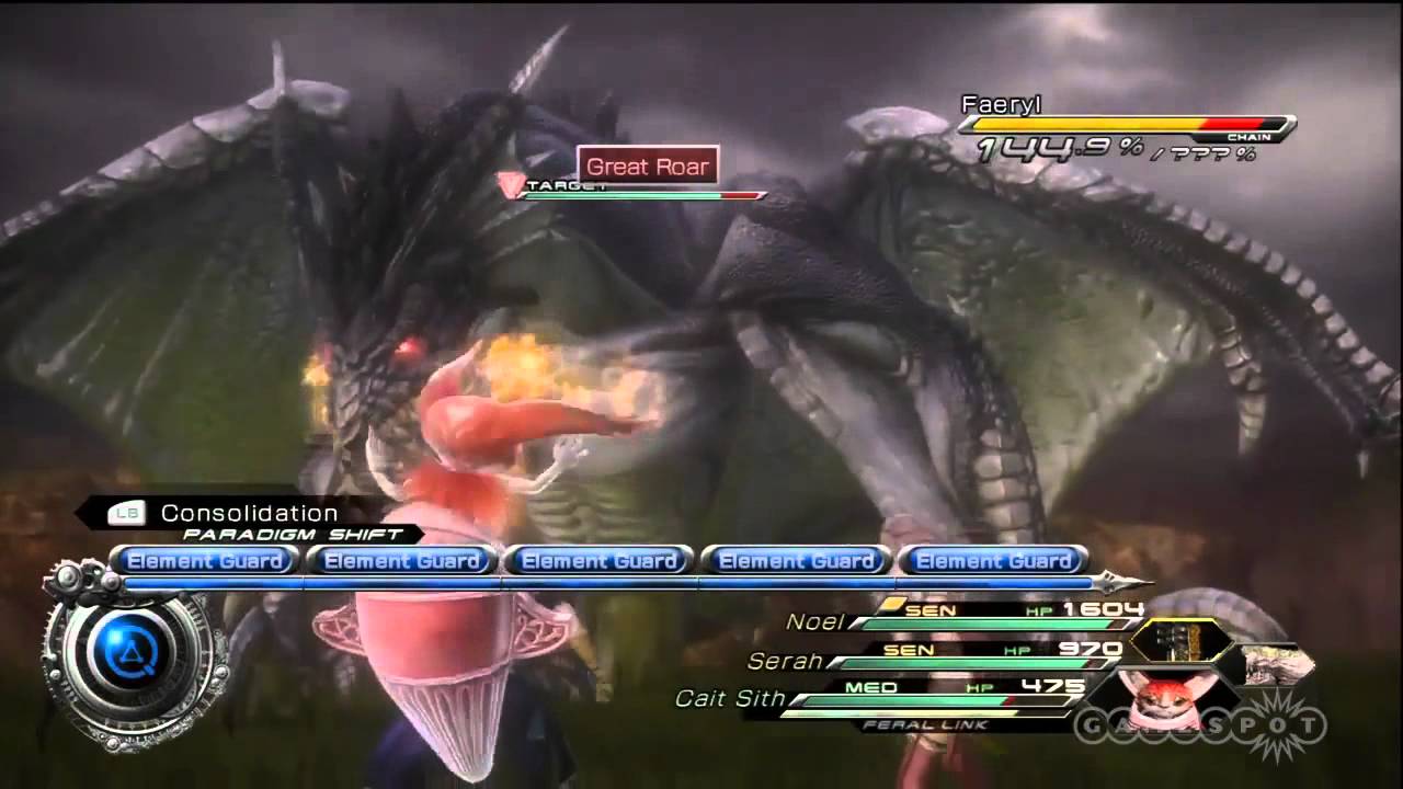 Faeryl Battle - Final Fantasy XIII-2 Gameplay (Xbox 360) - YouTube