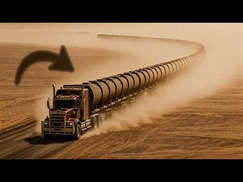 Bu Kamyonlar Trenlerden Daha Uzun! 🚛 | Avustralya'nın Yol Trenleri