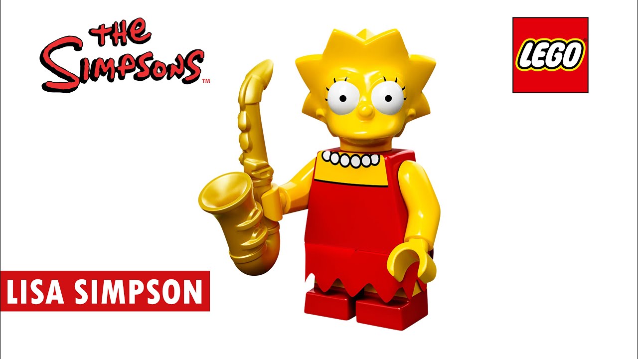 LEGO The SIMPSONS Minifigures Series 1: Lisa Simpson Build - YouTube