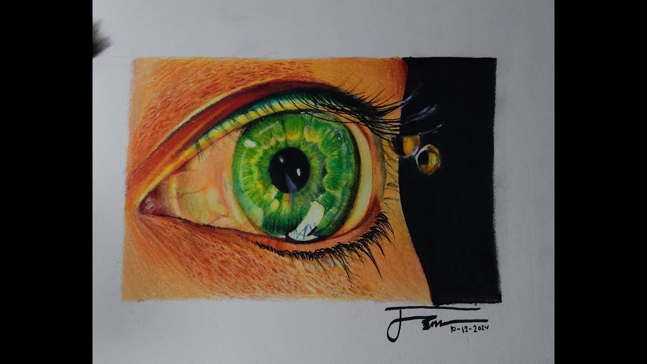 How I draw Realism eye - YouTube