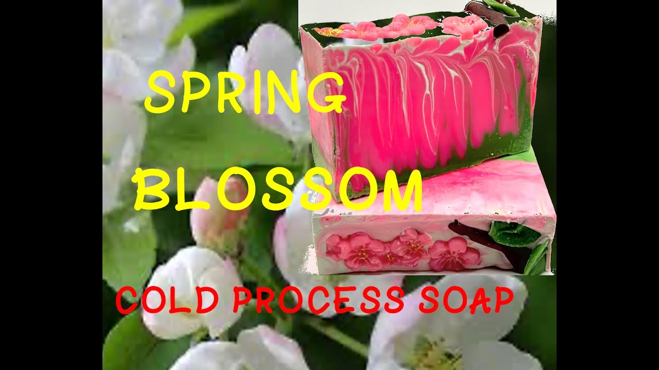 Spring blossom soap 🌸 Cold process soap Splash swirl Soap making ideas ...