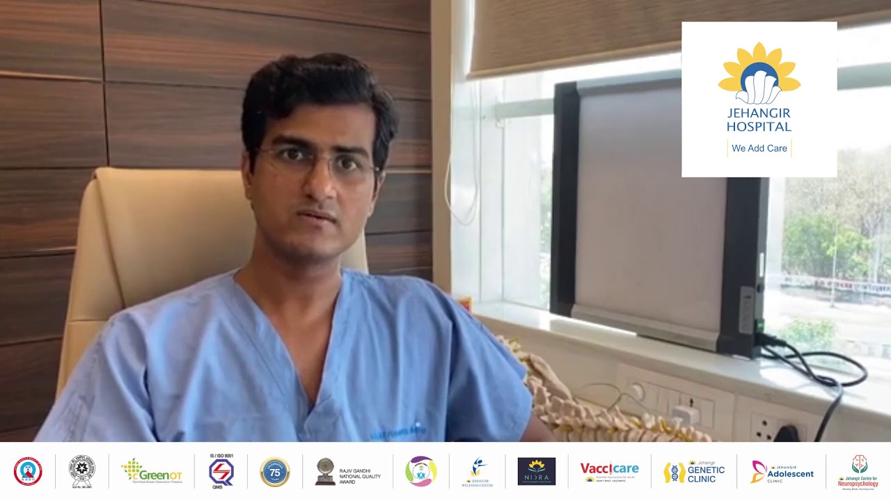 Jehangir Hospital: Spine Care during lockdown explained by Dr.Mayur ...