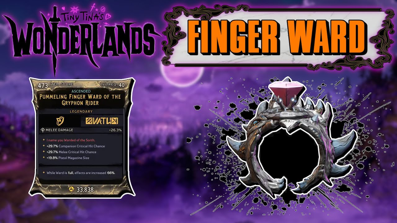 Legendary Item Guide | Finger Ward | Tiny Tina's Wonderlands - YouTube