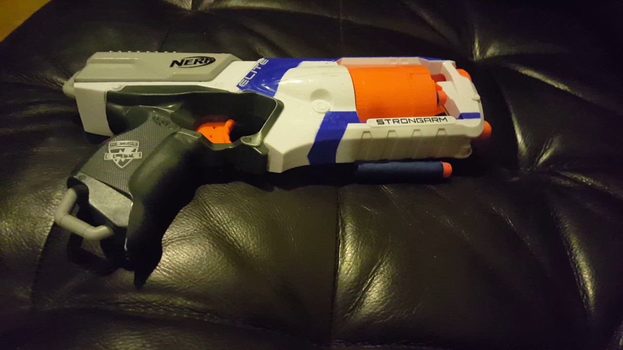 Review of nerf strongarm: my first video!!! - YouTube