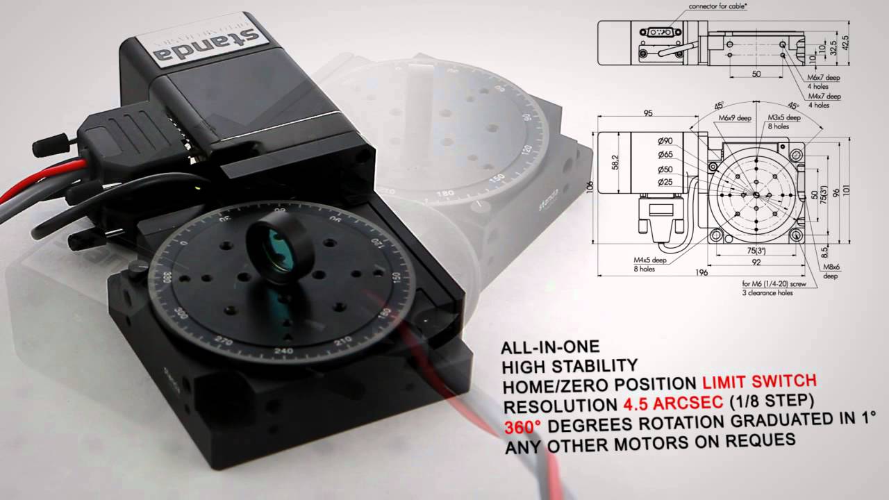 Motorized Rotation System Stage - YouTube