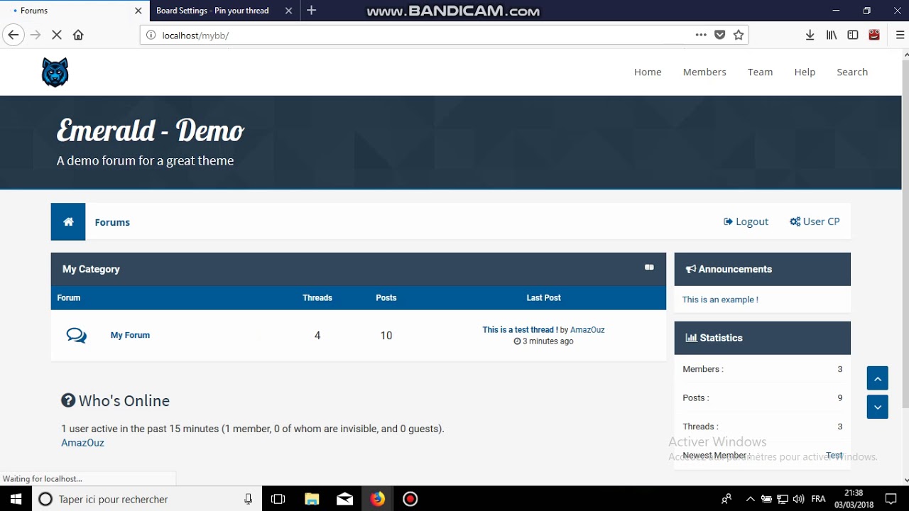 Pin your thread with newpoints // MyBB 1.8 Plugin - YouTube