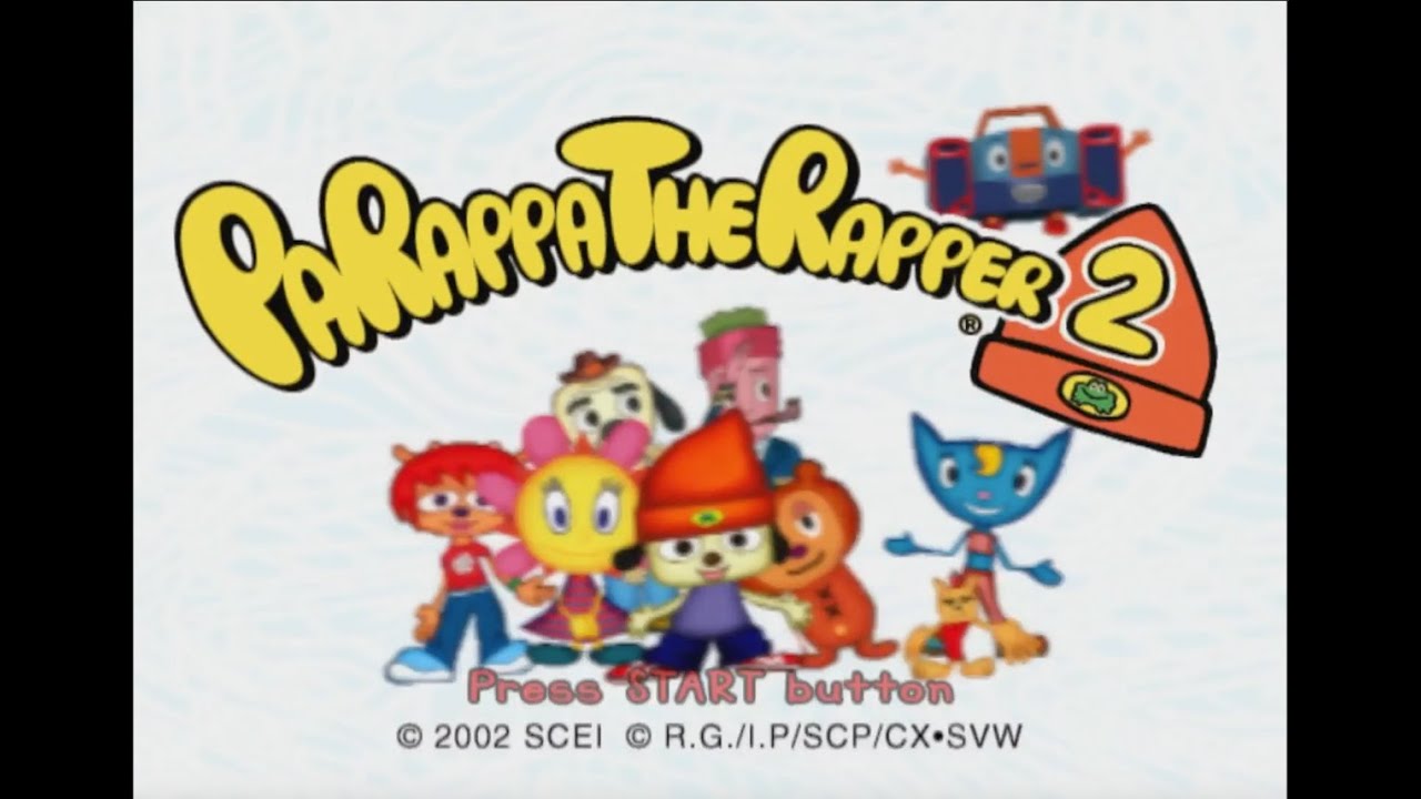 PaRappa the Rapper 2 Title Screen (PS2) - YouTube
