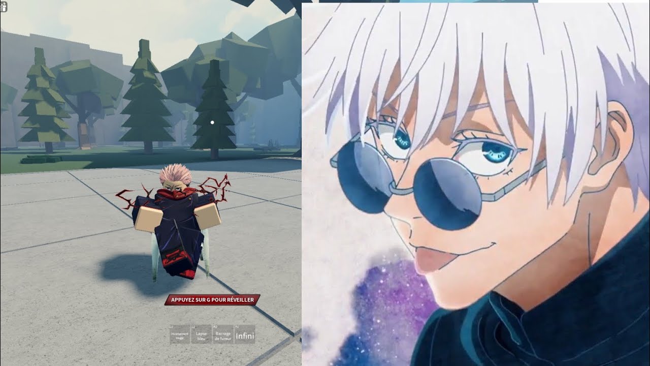 gojo satoru en jeu / combo (sorserer battle ground) - YouTube