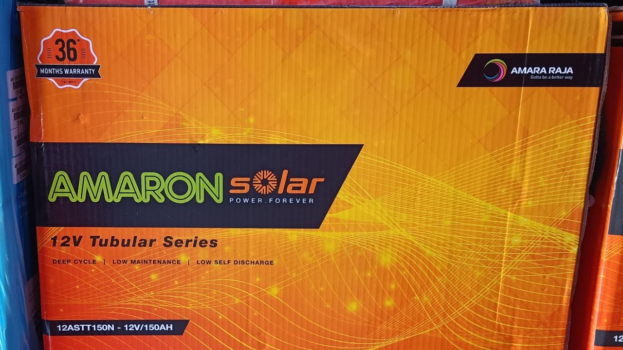 Amaron Solar Battery Unboxing Part 1 - YouTube