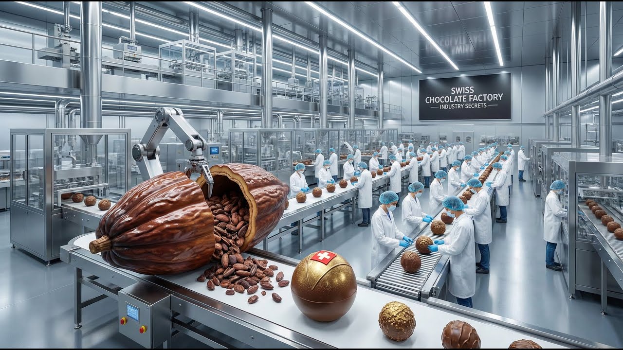 Inside the Swiss Chocolate Factory – How Cocoa Beans Become Luxury ...