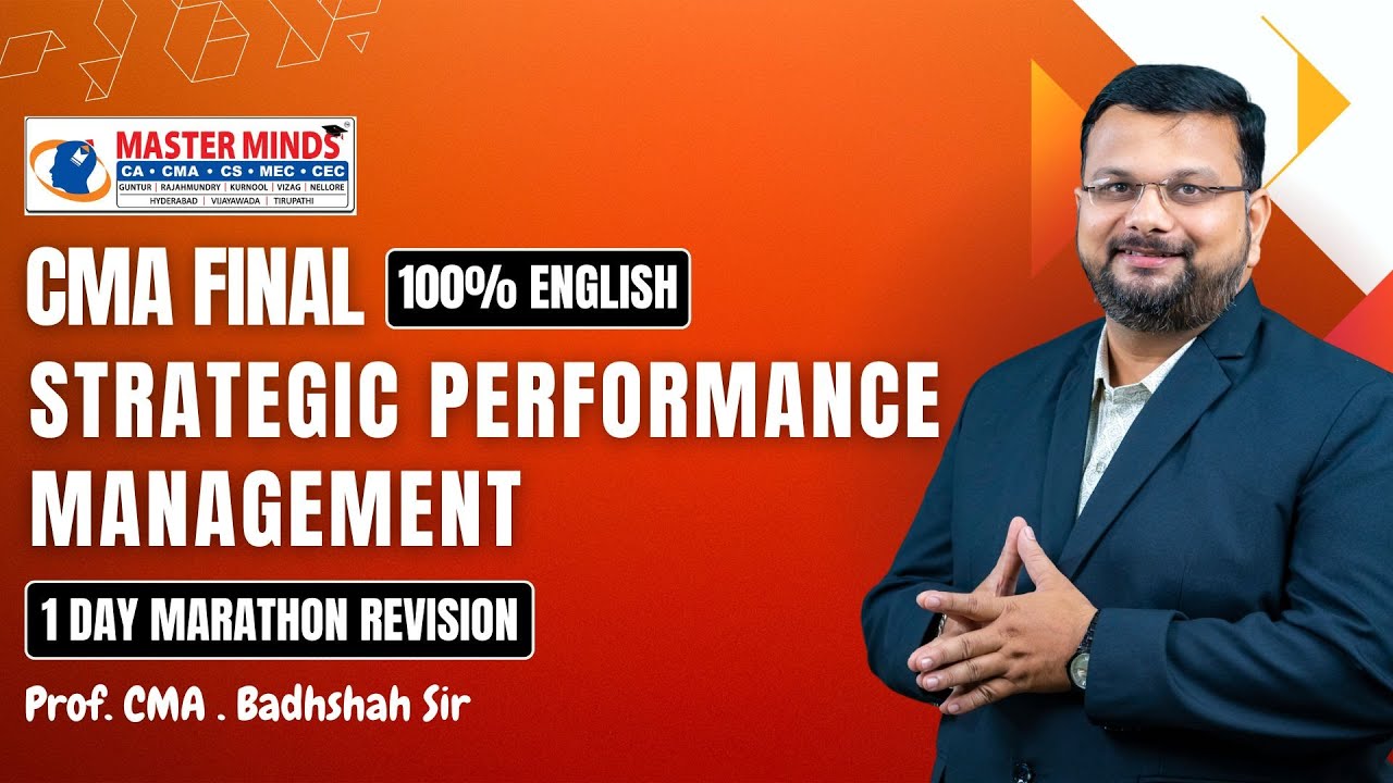 CMA FINAL | STRATEGIC PERFORMANCE MANAGEMENT MARATHON REVISION CLASSES ...
