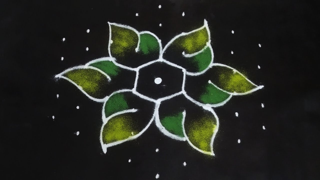 pongal kolam | 9 pulli kolam | star kolam - YouTube