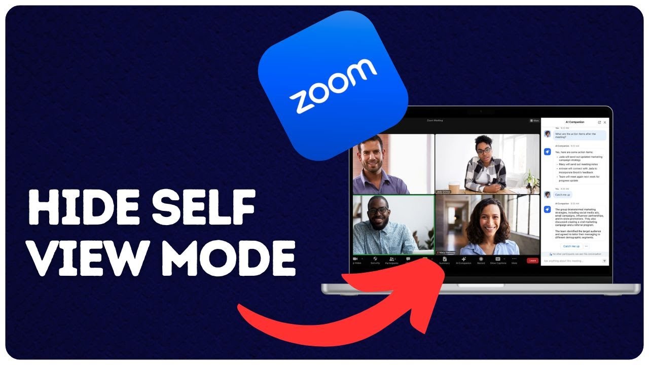 How to hide self view mode on Zoom? - YouTube