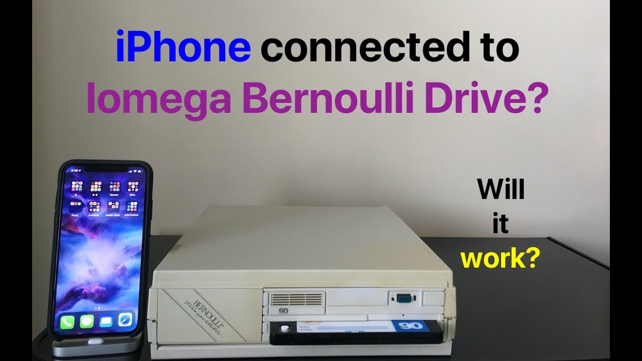 iPhone connected to Bernoulli Drive? WILL IT WORK? - YouTube