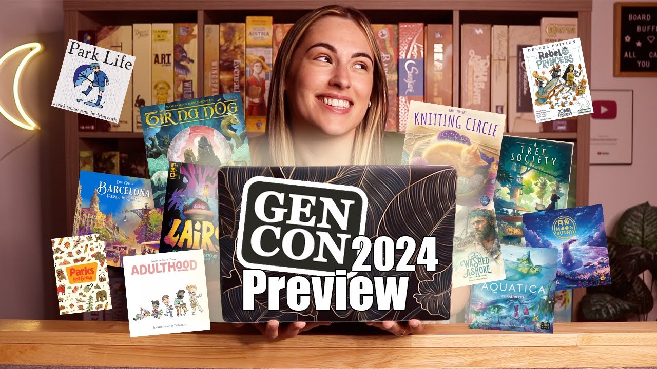 HUGE Gen Con Preview 2024! | Over 70 board games I recommend, want to ...