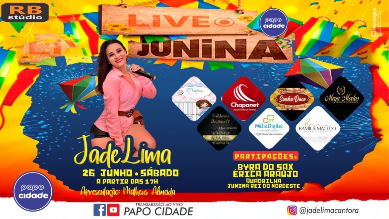 Live Junina / Jade Lima - YouTube
