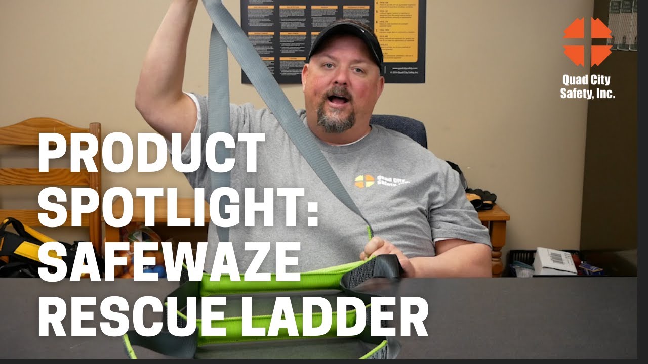 Product Spotlight: SafeWaze 22' Fall Protection Rescue Ladder - YouTube