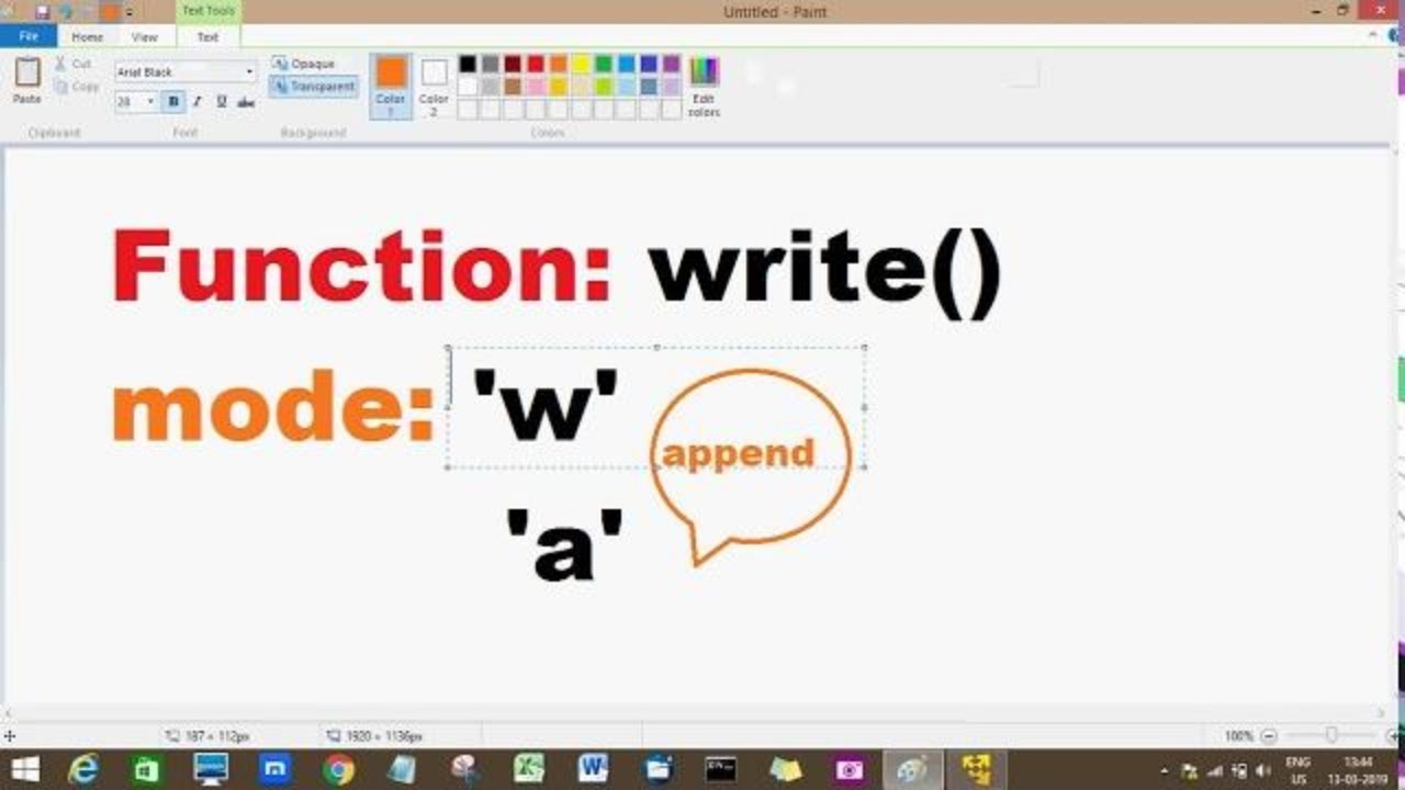 PYTHON TUTORIAL 15: WRITE FUNCTION IN PYTHON PROGRAMMING - YouTube