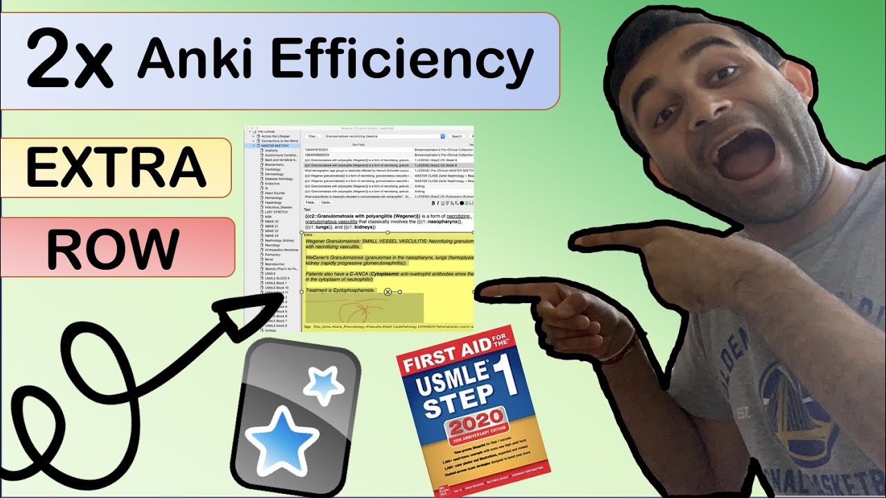 NEXT LEVEL Anki Flashcards (with an "EXTRA" Row Feature) - Super Effective! - YouTube