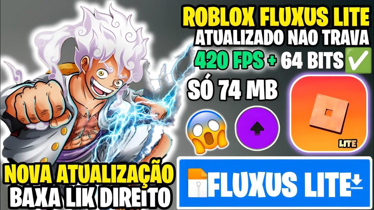 SAIU!! ROBLOX FLUXUS LITE ATUALIZADO COM SKIN RODA LISO PELO MEDAFIRE ...