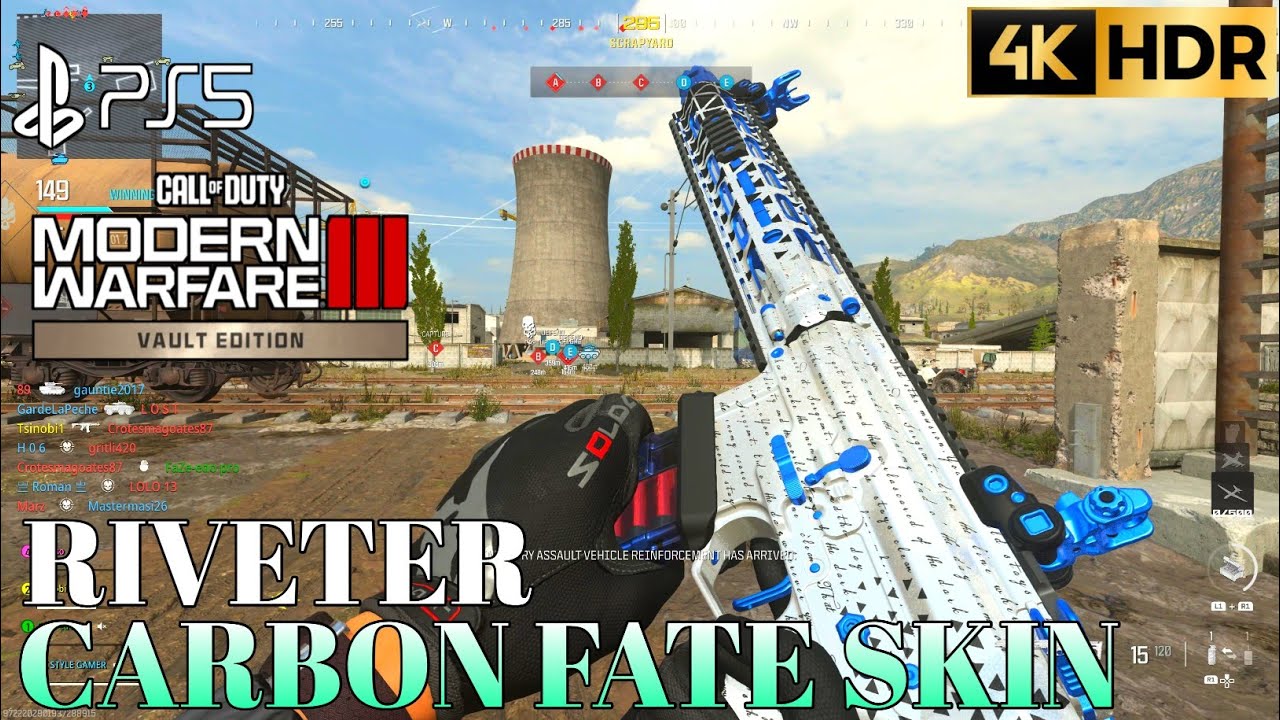 Riveter Carbon Fate MW3 Weapon Vault Skins | MW3 Riveter Skin | Vault ...