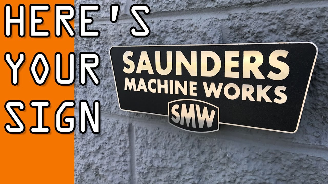 Powder Coated Sign! WW136 - YouTube