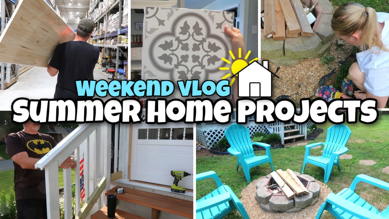 GETTING SOME SUMMER HOME PROJECTS STARTED | WEEKEND VLOG | GETTING ...