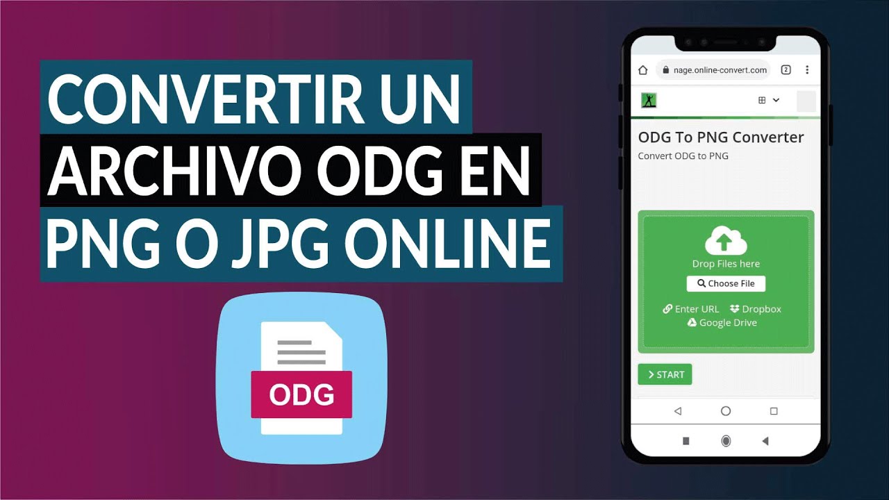 Cómo Convertir un Archivo con Extensión ODG en PNG o JPG Online - YouTube