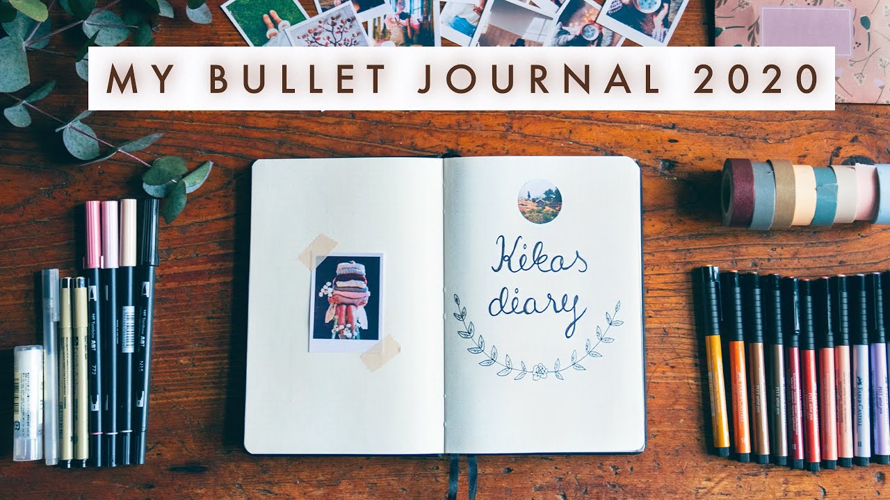 MY BULLET JOURNAL SETUP 2020 (minimal, simple & pretty 🌛) - YouTube